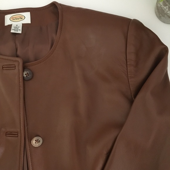 Talbots | Jackets & Coats | Talbots Milk Chocolate Brown Leather Jacket ...